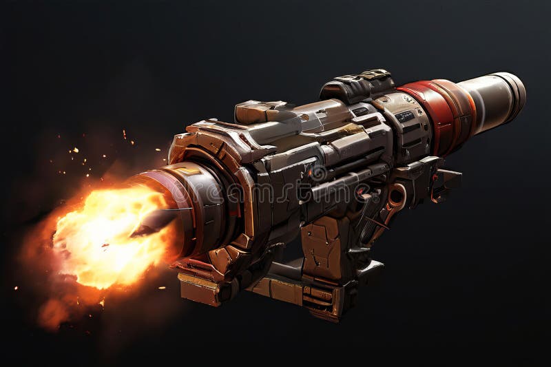 Rocket Launcher a Portable Weapon that Launches Rockets for Spp Stock ...