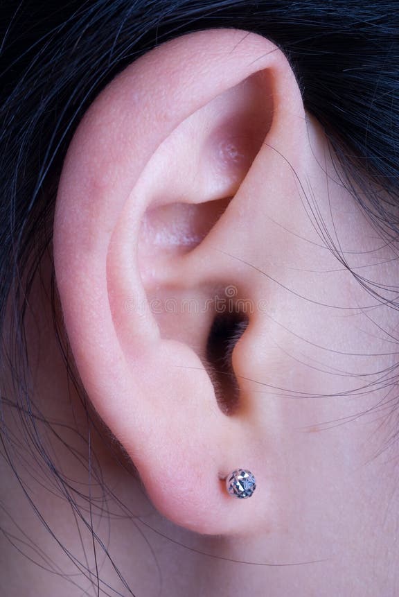 Ear stock image. Image of sign, earring, lock, design - 6321539