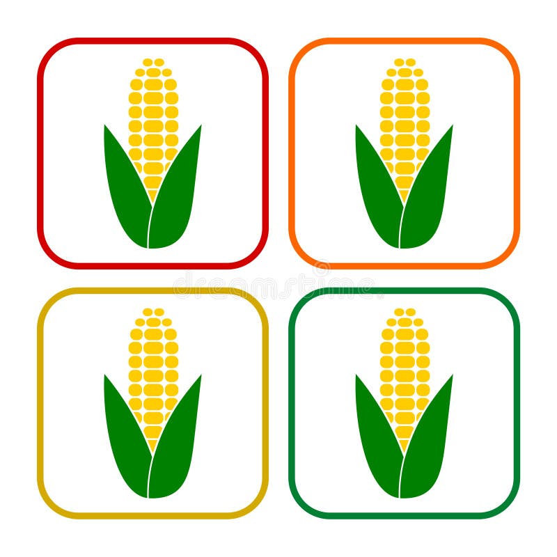 Corn symbol icon stock vector. Illustration of agriculture - 86480578