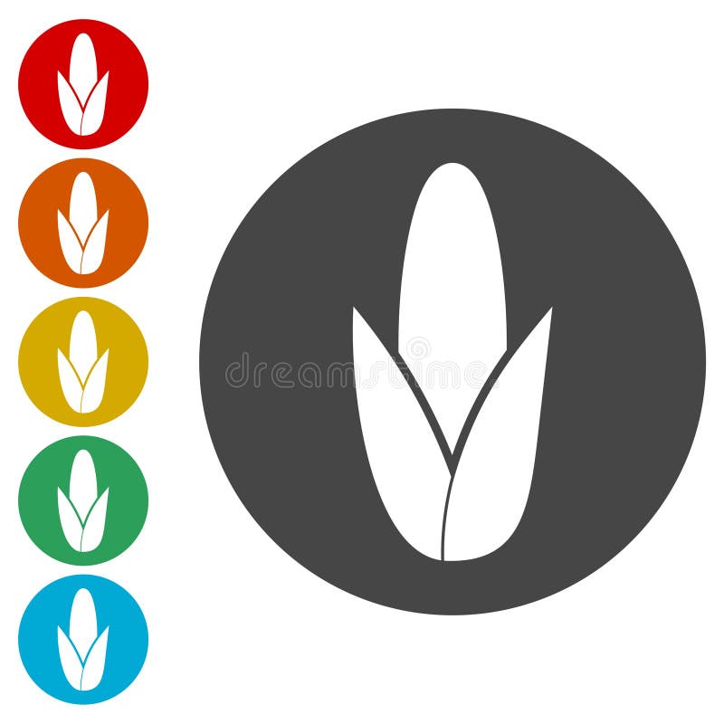 Corn symbol icon stock vector. Illustration of agriculture - 86480578