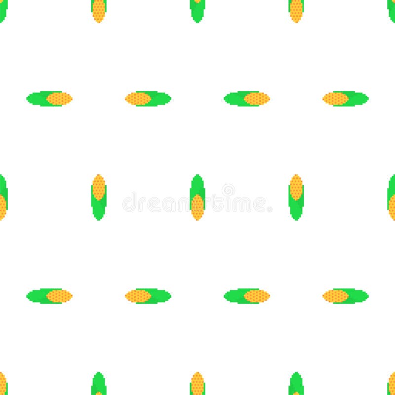 Ear of Corn Pattern Seamless. Baby Fabric Texture Stock Vector ...