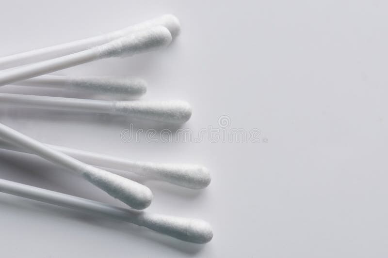 Ear Cotton Swabs, Care and Hygiene Stock Image - Image of cleanliness ...