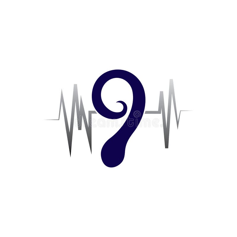 Ear and Diagnose Health Logo Desain and Vector Stock Vector ...