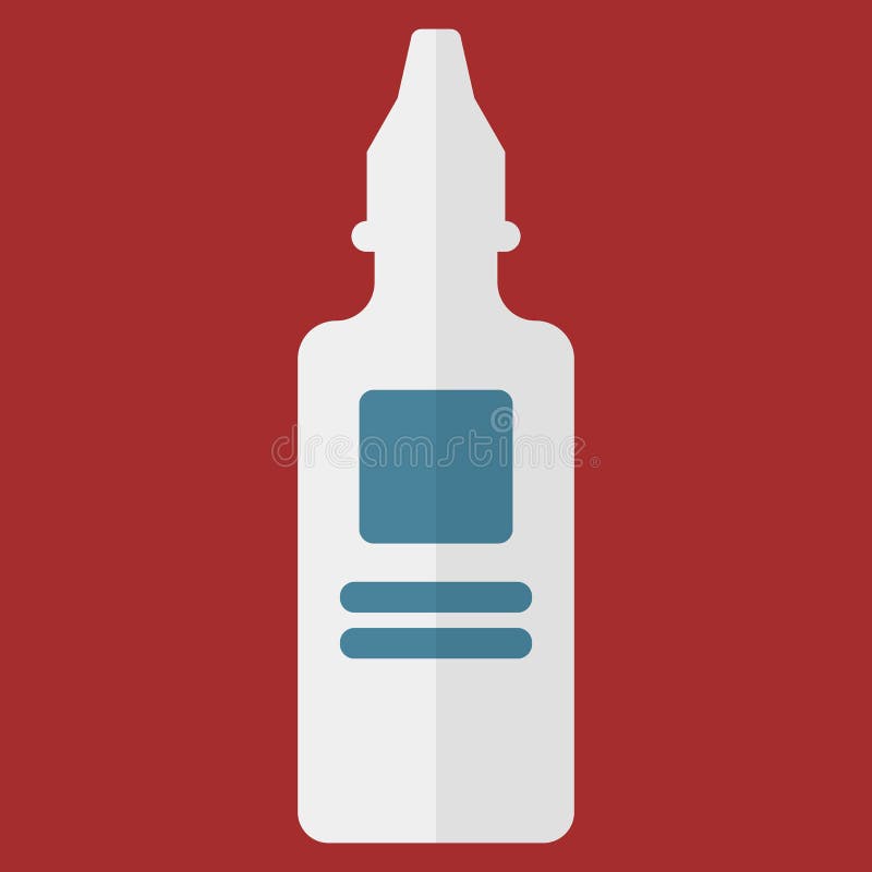 Ear Drops Bottle Vector Illustration Stock Vector - Illustration of ...