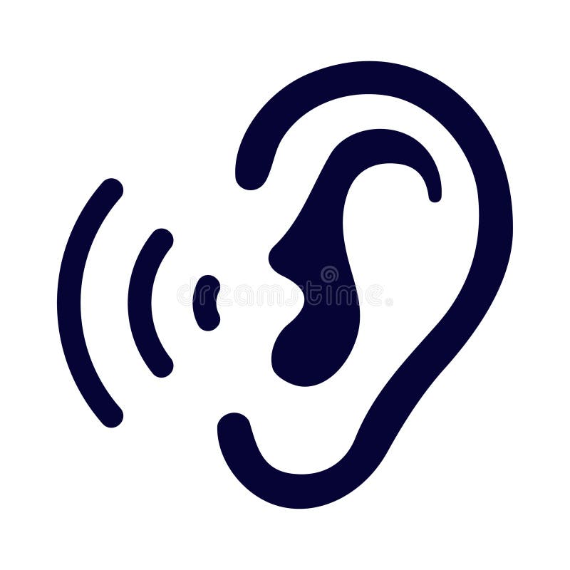 Ear, Hear, Audiology, Ear Audiology Icon Stock Vector - Illustration of ...