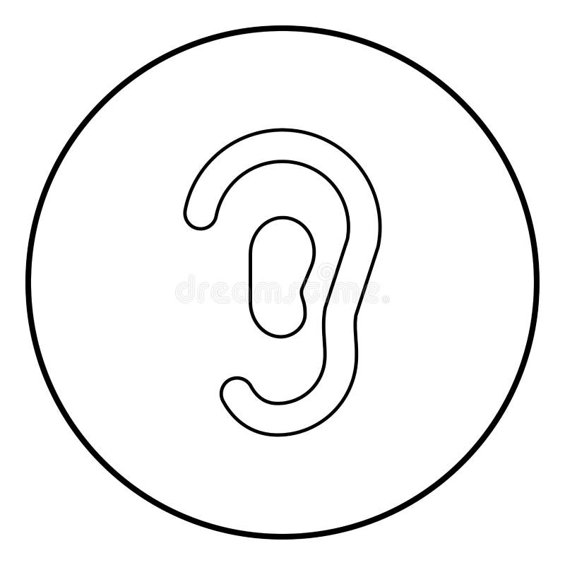 Symbol Deaf-mute or Workgroup Icon Black Color Illustration Flat Style ...