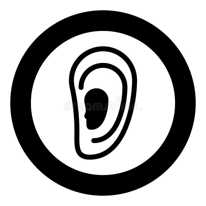 Symbol Deaf-mute or Workgroup Icon Black Color Illustration Flat Style ...
