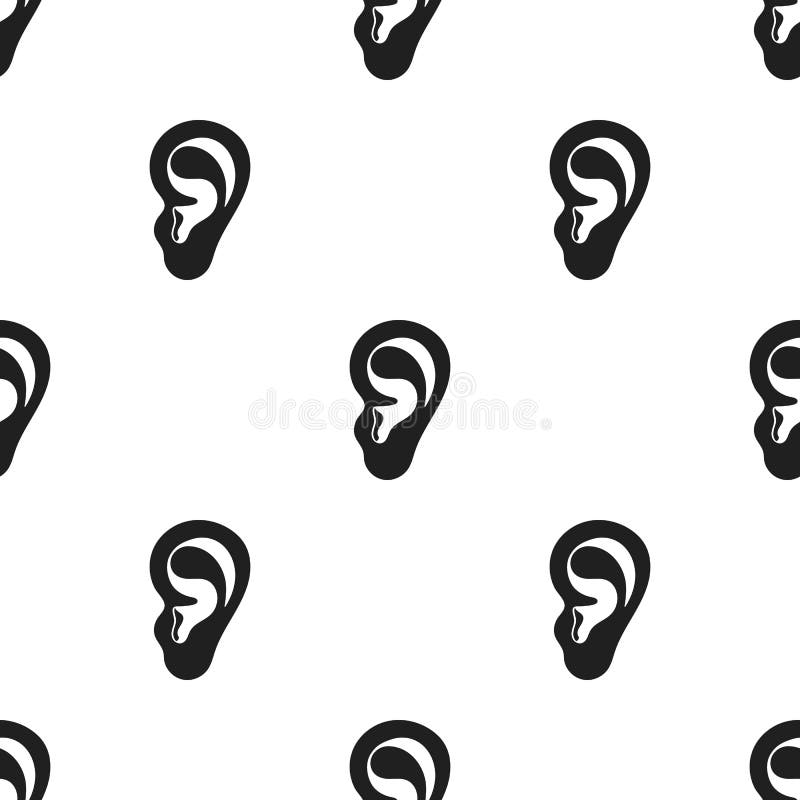 Human Ear Pattern Stock Illustrations – 430 Human Ear Pattern Stock ...