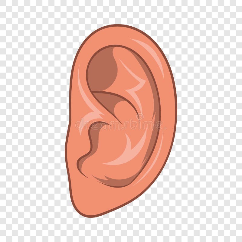 Ear icon, cartoon style stock vector. Illustration of acoustic - 140319136