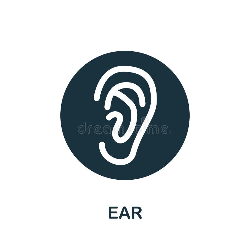 Ear Icon. Simple Element from Internal Organs Collection. Creative Ear ...