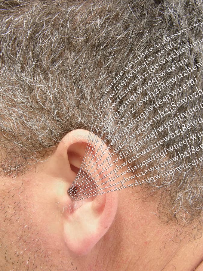 Ear listening stock photo. Image of expression, anatomy - 9447166