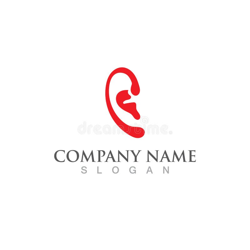 Ear Logo and Symbol Vector Image Stock Vector - Illustration of people ...