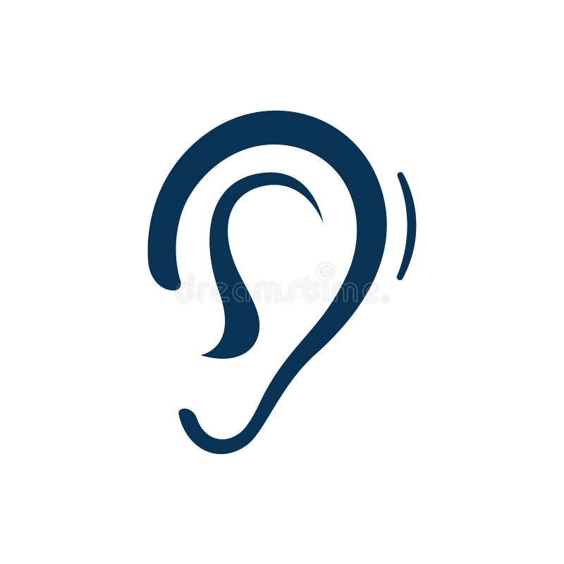 Ear Logo Template Vector Icon Stock Vector - Illustration of abstract ...