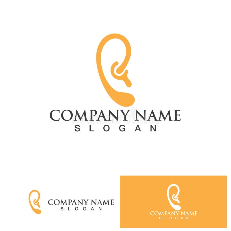 Ear Logo Template Vector Icon Design Stock Vector - Illustration of ...