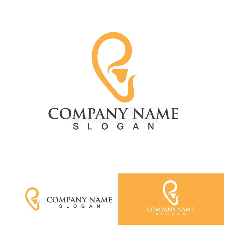 Ear Logo Template Vector Icon Design Stock Vector - Illustration of ...