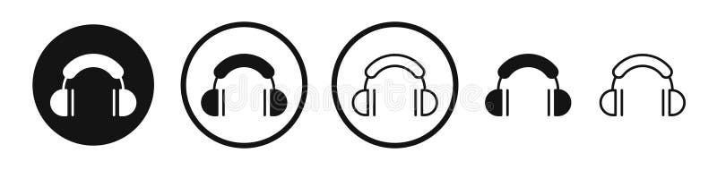 Ear Muffs Icon Isolated on White Background Stock Vector - Illustration ...
