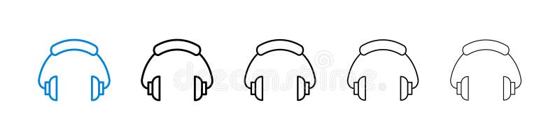 Ear Muffs Icon Isolated on White Background Stock Vector - Illustration ...