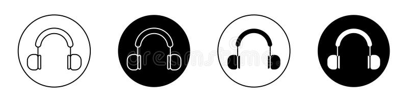 Ear Muffs Icon Isolated on White Background Stock Vector - Illustration ...