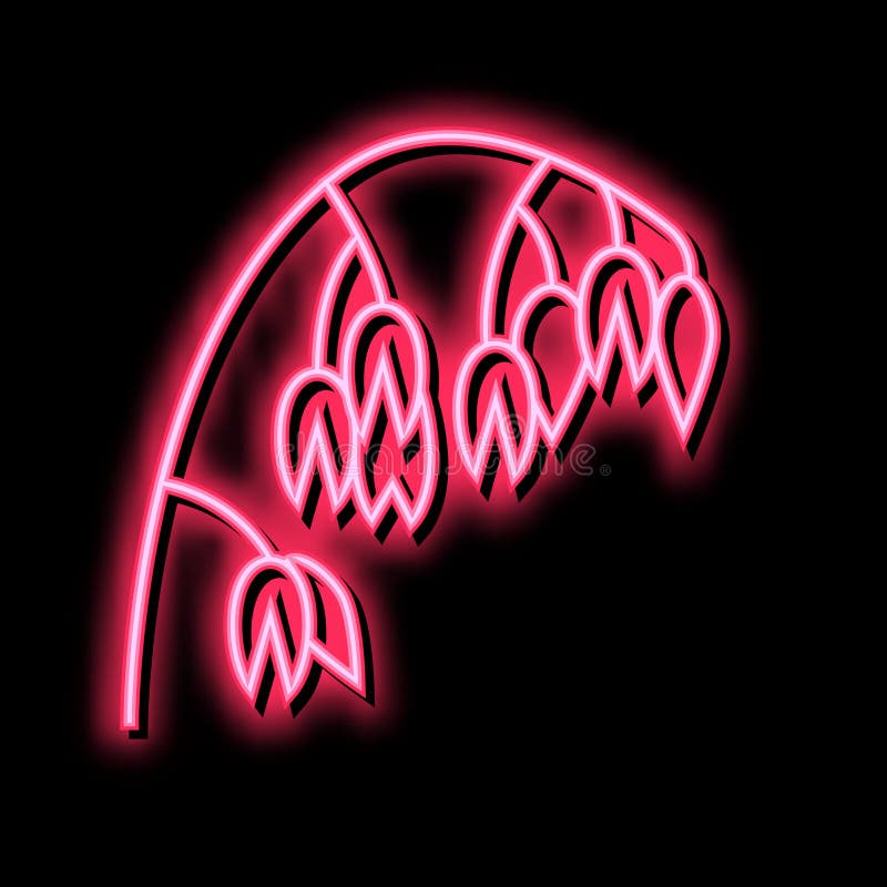 Ear Oatmeal Neon Glow Icon Illustration Stock Vector - Illustration of ...