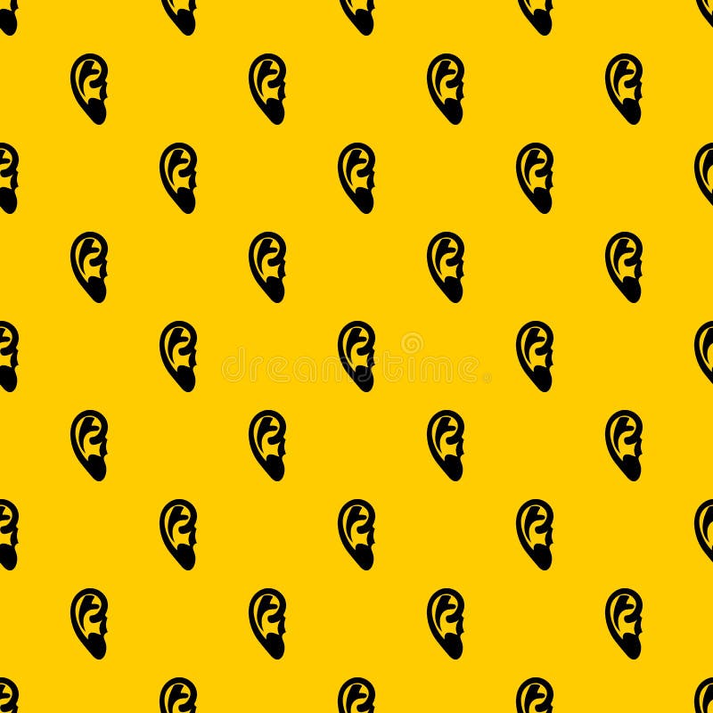 Ear pattern vector stock vector. Illustration of deafness - 154920936