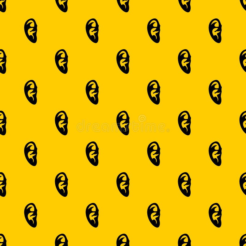 Ear pattern vector stock vector. Illustration of human - 154015589