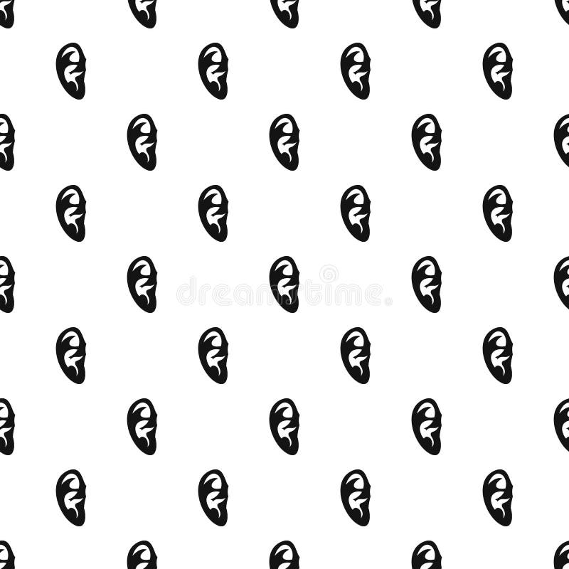 Ear pattern vector stock vector. Illustration of shell - 107675336