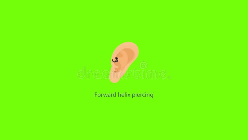 Cartoon Ear with an Earring Stock Footage - Video of graphic, medicine ...