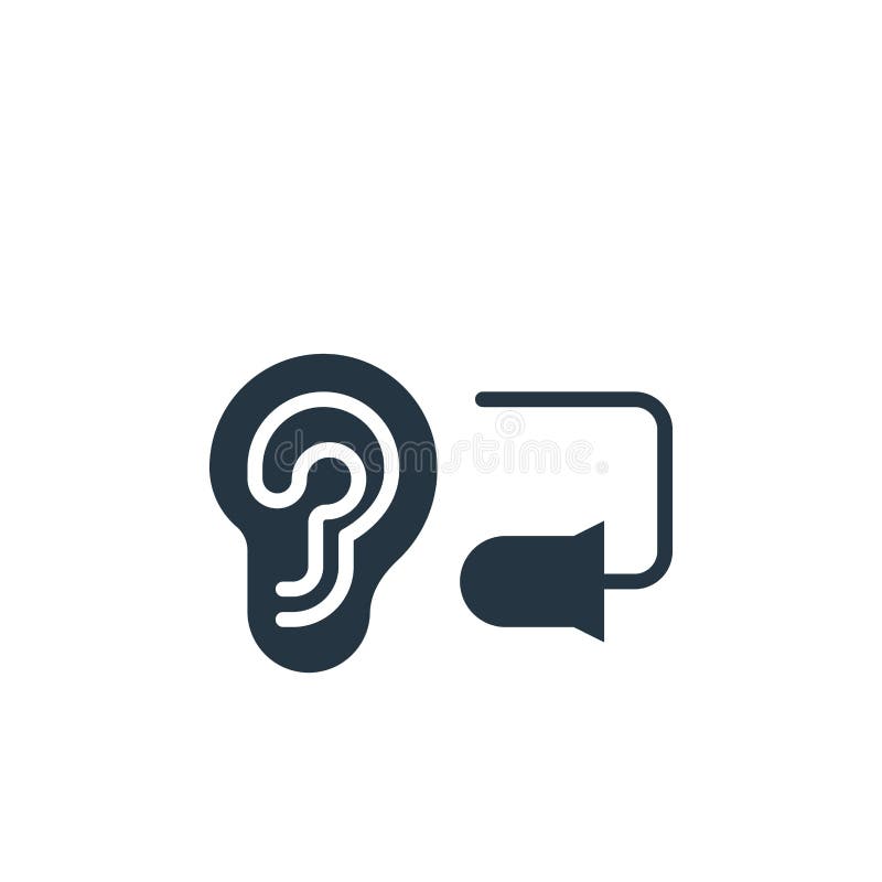 Ear Plug Vector Icon. Ear Plug Editable Stroke. Ear Plug Linear Symbol ...