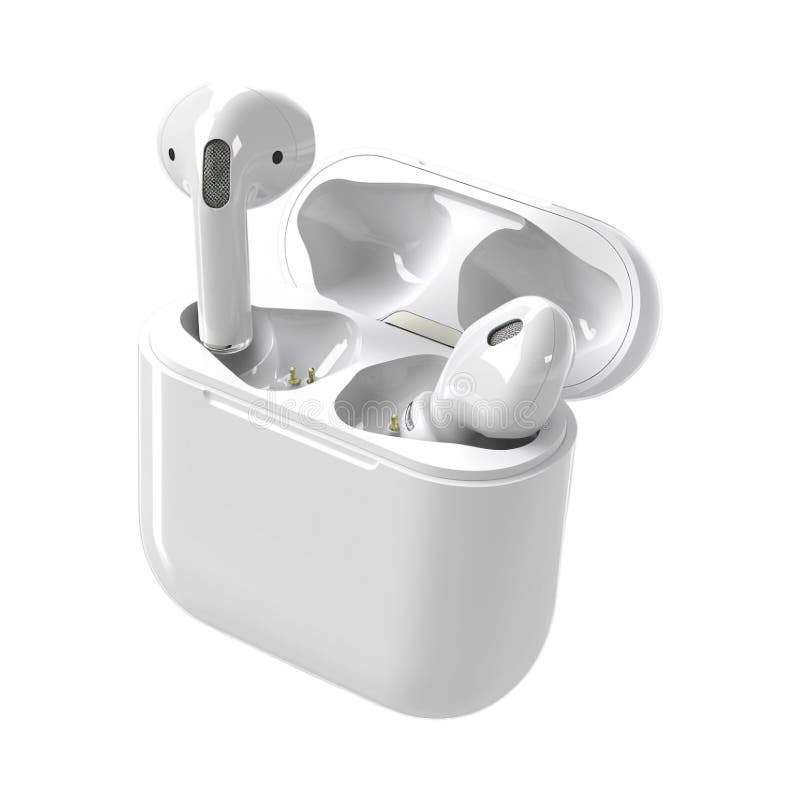 Ear Pods on Transparent Background - Ai Generated Stock Illustration ...