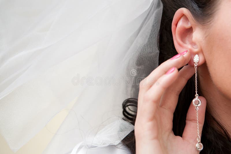 Ear-ring stock image. Image of girl, elegant, beauty - 10425501