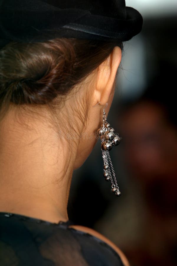 Ear ring stock image. Image of emotions, ears, neck, cute - 811111