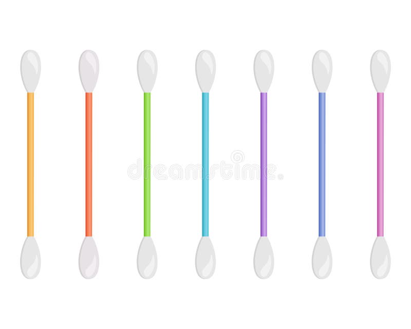 Ear Ear Stick. the Subject of Hygiene. Vector Illustration Stock ...