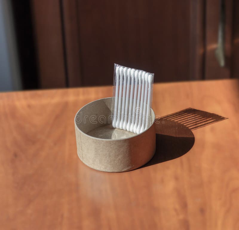 Ear Sticks in a Cardboard Box Stock Photo - Image of summer, shooting ...