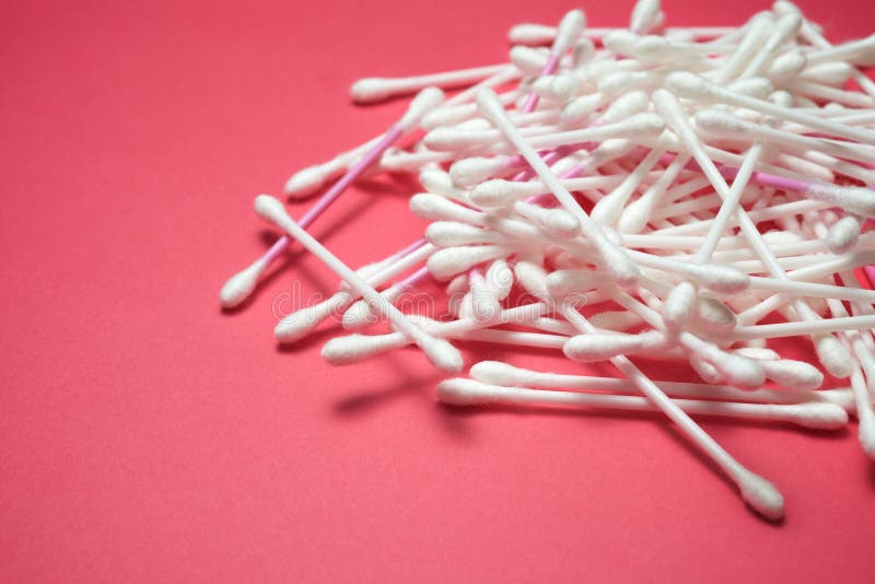 Ear swabs view stock image. Image of medicine, close - 165732161