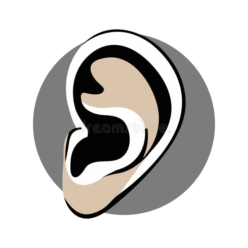 Ear Symbol Vector Illustration for Websites and Apps for World Hearing ...