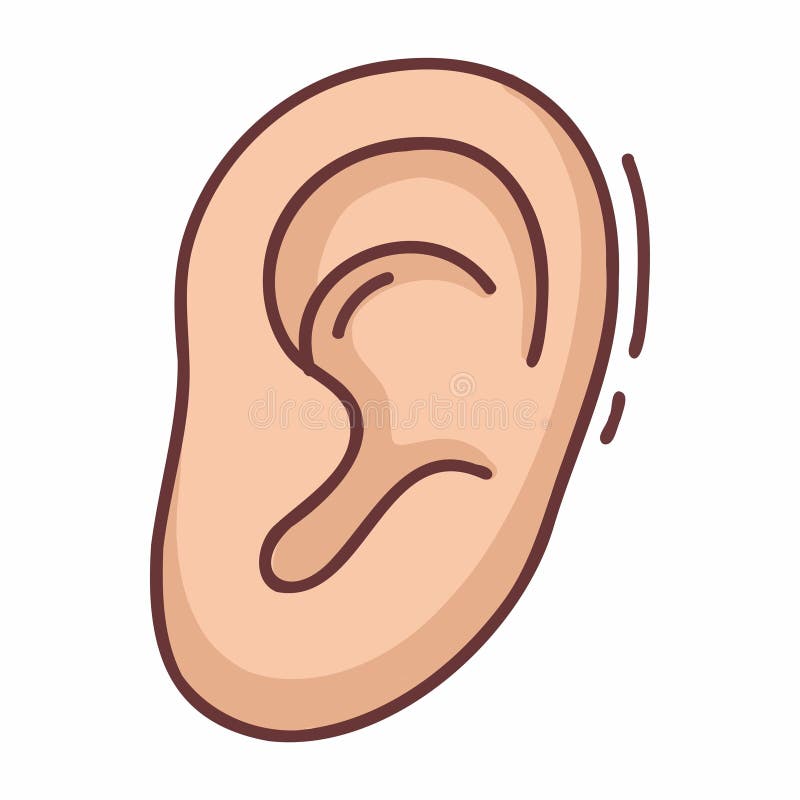 Ear Vector Art Illustration Stock Illustration - Illustration of face ...