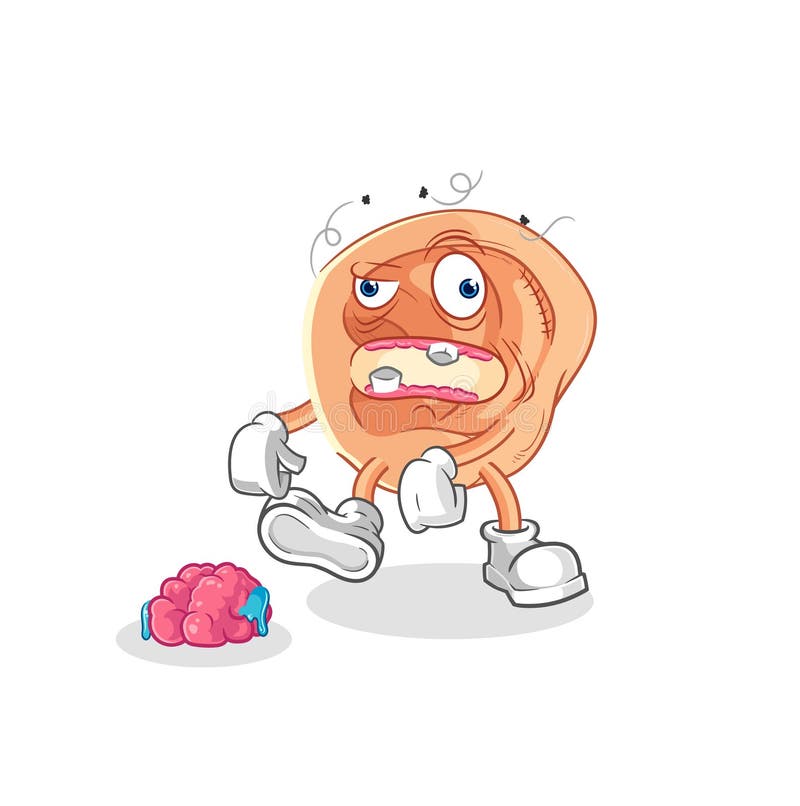 Ear Zombie Character.mascot Vector Stock Vector - Illustration of hear ...