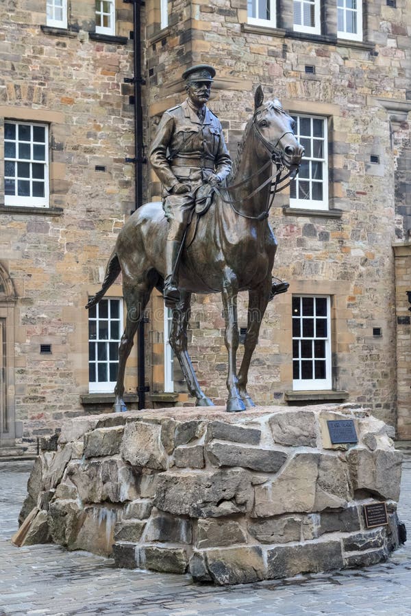 Earl Haig Monument in Edinburgh Castle Editorial Stock Image - Image of ...