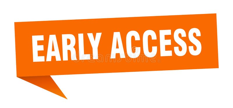 Early Access Banner. Early Access Ribbon Label Sign Set Stock Vector ...