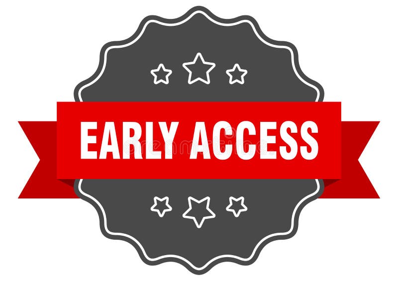 Early Access Label. Early Access Isolated Seal. Sticker. Sign Stock ...