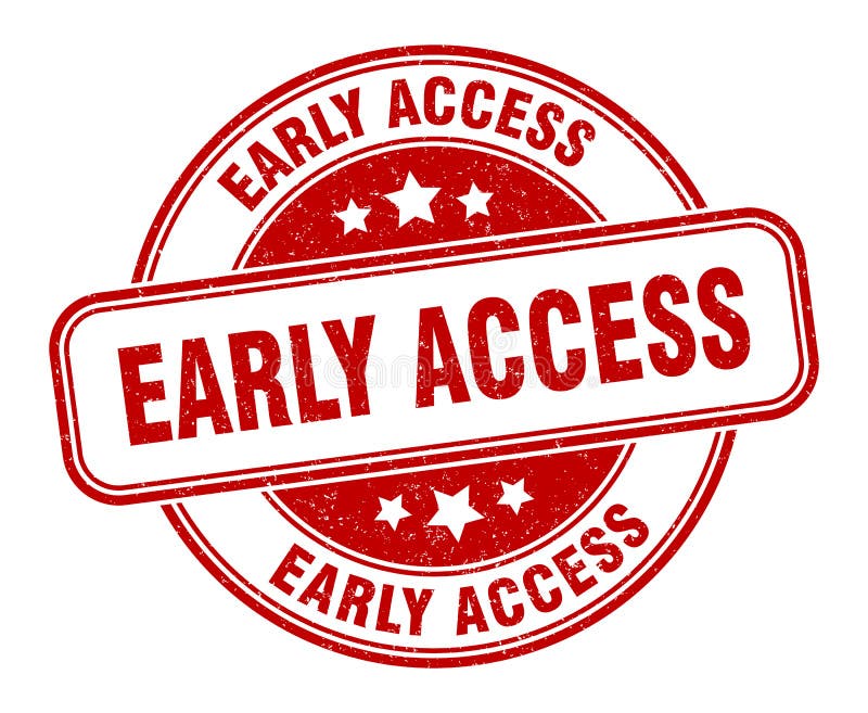 Early Access Stamp. Early Access Label. Round Grunge Sign Stock Vector ...