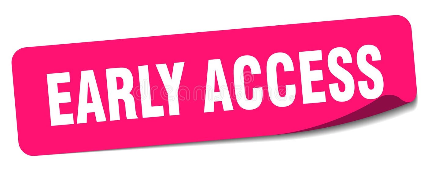 Early Access Sticker Stock Illustrations – 160 Early Access Sticker ...