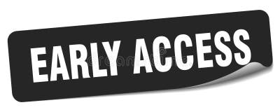 Early Access Sticker. Early Access Label Stock Vector - Illustration of ...