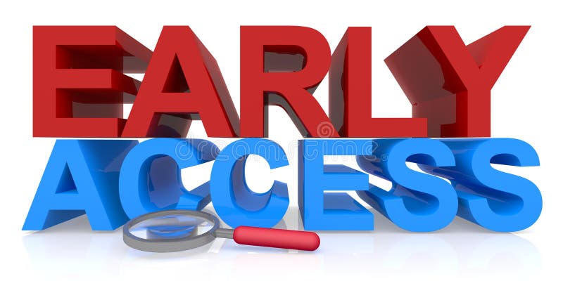 Early Access Banner. Early Access Ribbon Label Sign Set Stock Vector ...