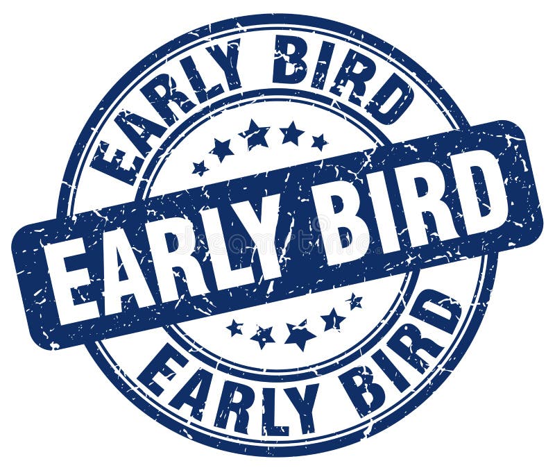 Early bird sticker. stock vector. Illustration of design - 153554701