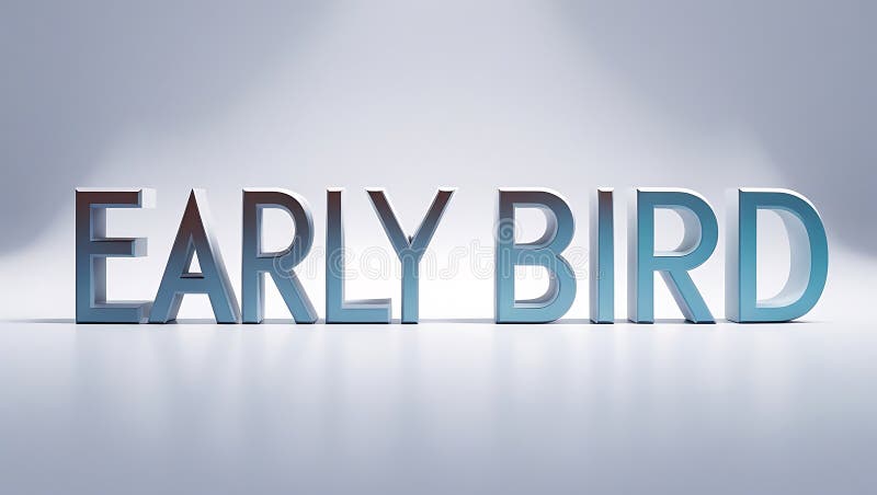 Early Bird Catching the Worm Theme in Bold Text for Motivation Stock ...
