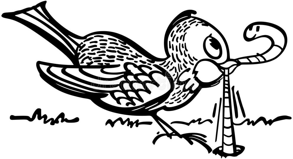 Early Bird Worm Clip Art Stock Illustrations – 10 Early Bird Worm Clip ...
