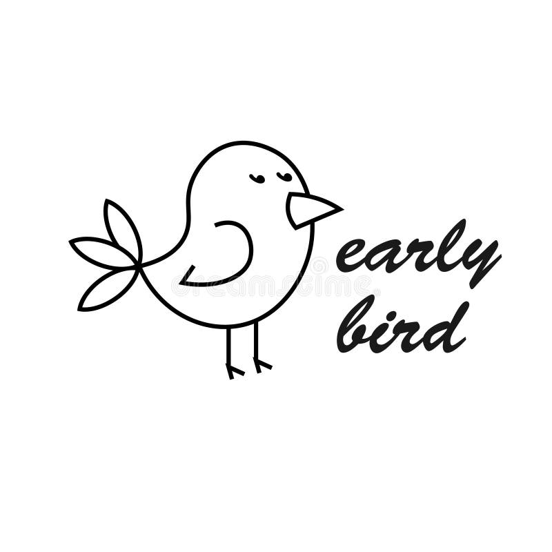 Early bird icon stock vector. Illustration of blue, promotion - 120845916