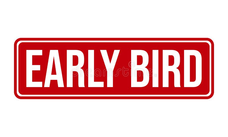 Early Bird Rubber Stamp. Early Bird Grunge Stamp Seal Vector ...
