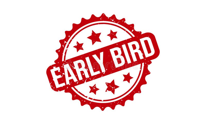Early Bird Rubber Stamp. Early Bird Grunge Stamp Seal Vector ...